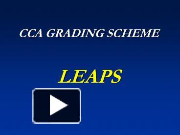 CCA GRADING SCHEME presentation | free to view