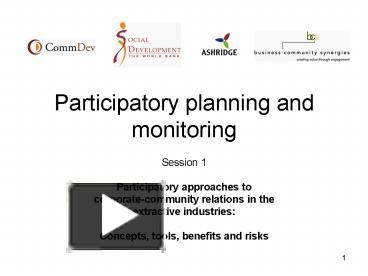 PPT – Participatory planning and monitoring PowerPoint presentation ...