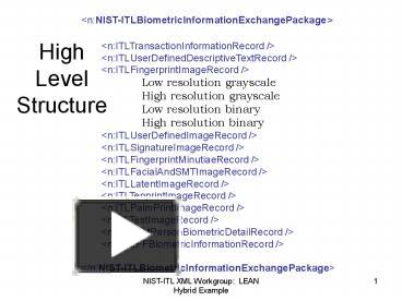 PPT – High Level Structure PowerPoint presentation | free to view - id ...