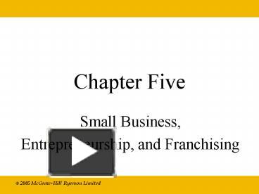 Chapter Five presentation | free to view