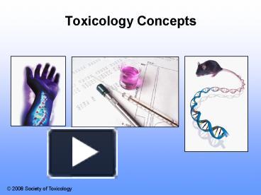Toxicology Concepts presentation | free to view