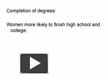 PPT – Completion of degrees: PowerPoint presentation | free to view ...