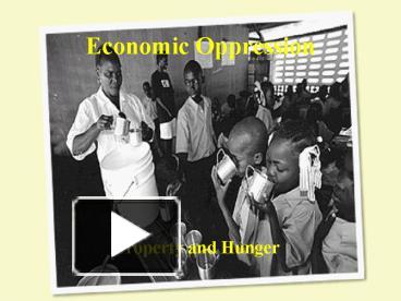 Economic Oppression presentation | free to view
