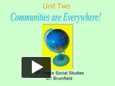 PPT – Unit Two PowerPoint presentation | free to view - id: b2bc2-ZDRjM