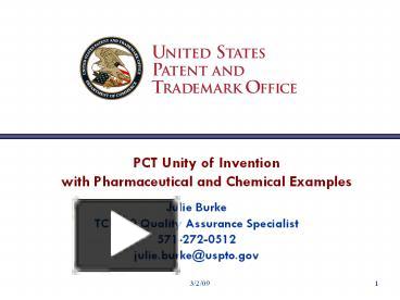 PCT Unity of Invention with Pharmaceutical and Chemical Examples ...