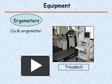 Equipment presentation | free to download