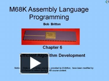 PPT – Efficient Algorithm Development PowerPoint presentation | free to ...