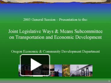 PPT – Oregon Economic PowerPoint presentation | free to view - id ...