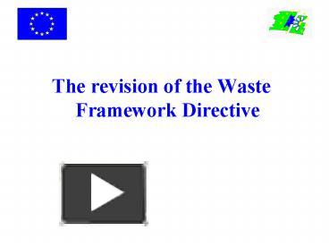 The revision of the Waste Framework Directive presentation | free to view