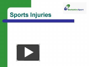 PPT – Sports Injuries PowerPoint presentation | free to view - id ...