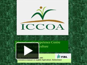 International Competence Centre presentation | free to view
