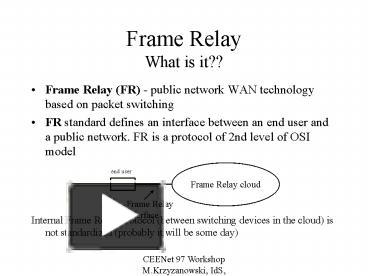 PPT – Frame Relay What is it PowerPoint presentation | free to view ...