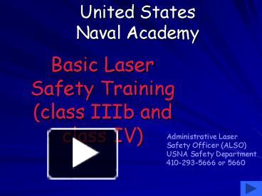 Basic Laser Safety Training class IIIb and class IV presentation | free ...