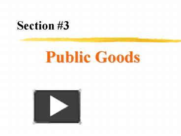 Public Goods presentation | free to view