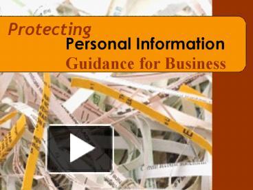 PPT – Protecting PowerPoint presentation | free to view - id: b601-YmU4Y