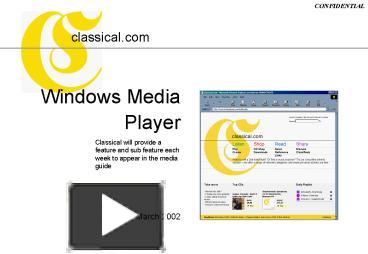 PPT – Windows Media Player PowerPoint presentation | free to view - id ...