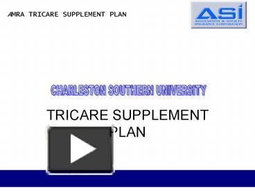 TRICARE SUPPLEMENT PLAN presentation | free to view