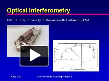 PPT – Optical Interferometry PowerPoint presentation | free to view ...