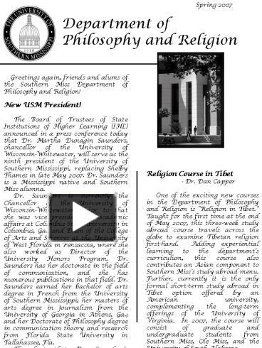 PPT – Department of Philosophy and Religion PowerPoint presentation ...