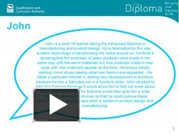 PPT – John PowerPoint presentation | free to view - id: b6dcf-ZDc1Z