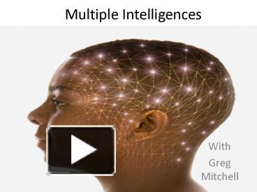 PPT – Multiple Intelligences PowerPoint presentation | free to view ...