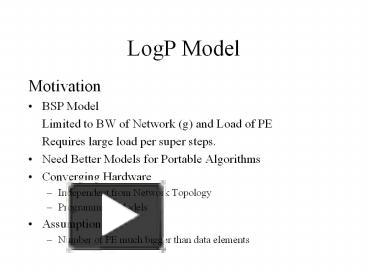 PPT – LogP Model PowerPoint presentation | free to download - id: b7624 ...