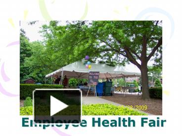 Employee Health Fair presentation | free to view