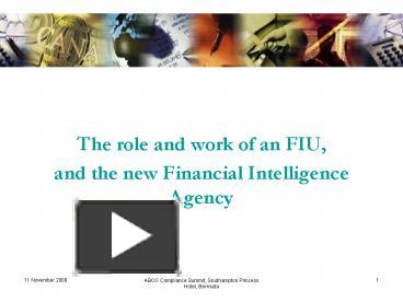PPT – The role and work of an FIU, PowerPoint presentation | free to ...