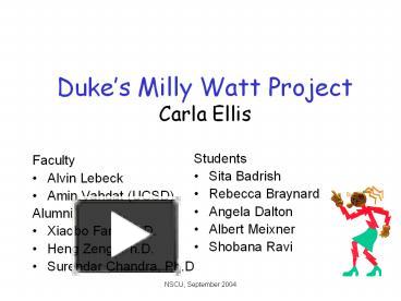 PPT – Duke PowerPoint presentation | free to download - id: b8657-ZDc1Z