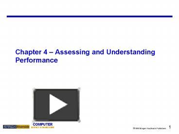 Chapter 4 Assessing and Understanding Performance presentation | free ...