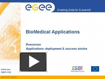 PPT – BioMedical Applications PowerPoint presentation | free to view ...