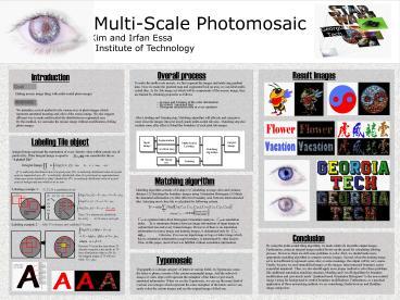 PPT – MultiScale Photomosaic PowerPoint presentation | free to view ...