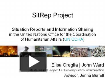 SitRep Project presentation | free to download
