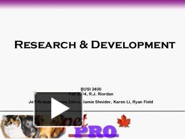 Research presentation | free to view