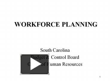 PPT – WORKFORCE PLANNING PowerPoint presentation | free to view - id ...