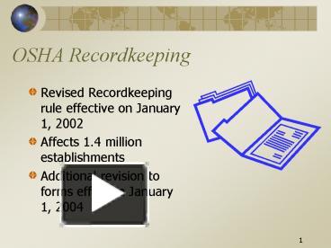 OSHA Recordkeeping presentation | free to view