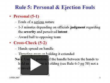PPT – Rule 5: Personal PowerPoint presentation | free to view - id ...