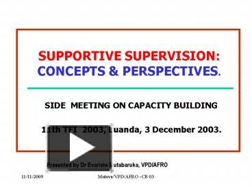 PPT – SUPPORTIVE SUPERVISION: CONCEPTS PowerPoint presentation | free ...