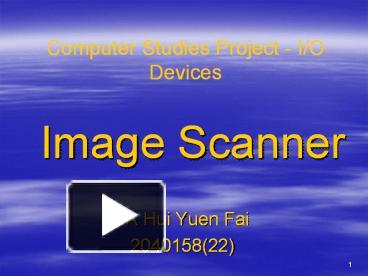 Image Scanner presentation | free to view