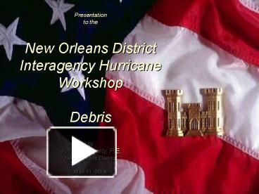USACE Debris Operations presentation | free to view