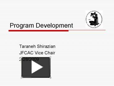 PPT – Program Development PowerPoint presentation | free to view - id ...