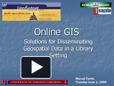 PPT – Online GIS PowerPoint presentation | free to view - id: bc68d-ZDc1Z