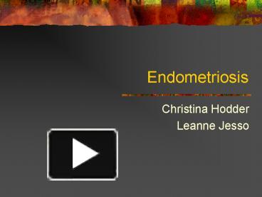 Endometriosis presentation | free to download