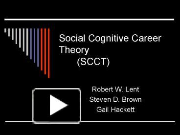 Social Cognitive Career Theory SCCT presentation | free to view