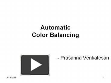 PPT – Automatic%20Color%20Balancing PowerPoint presentation | free to ...