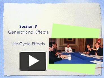 PPT – Generational Effects PowerPoint presentation | free to view - id ...