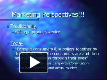 PPT – Marketing Perspectives PowerPoint presentation | free to view ...