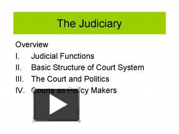 PPT – The Judiciary PowerPoint presentation | free to view - id: bd86f ...