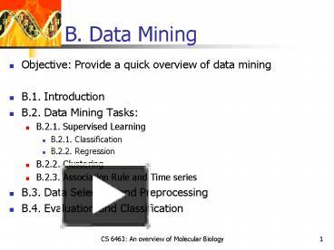 PPT – B' Data Mining PowerPoint presentation | free to view - id: bda20 ...