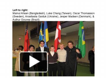 Left to right: presentation | free to view